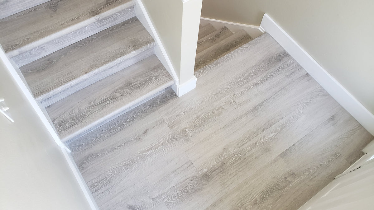 Luxury Vinyl Treads: Lifeproof Vinyl Plank Stair Nosing